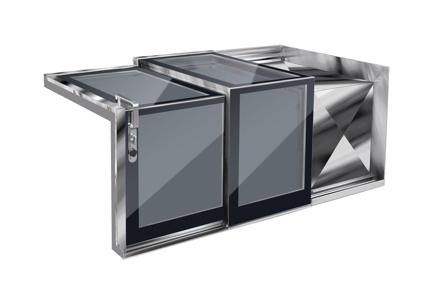 Manual companionway with 2 sliding doors - Devint