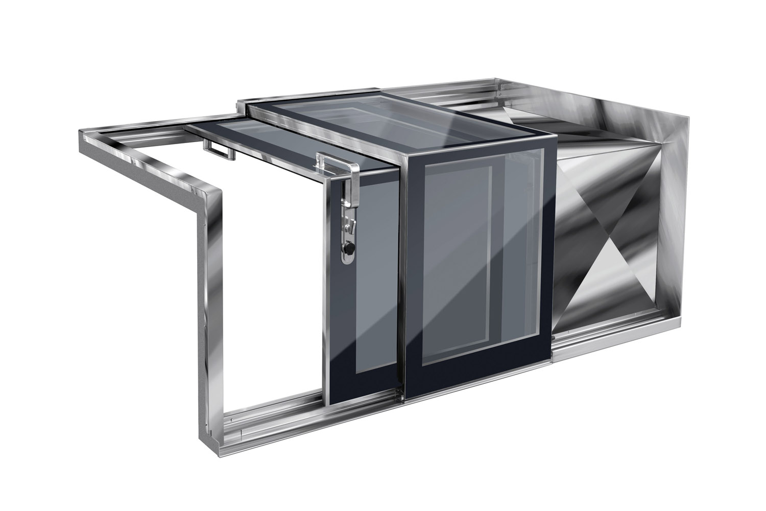 Manual companionway with 2 sliding doors - Devint
