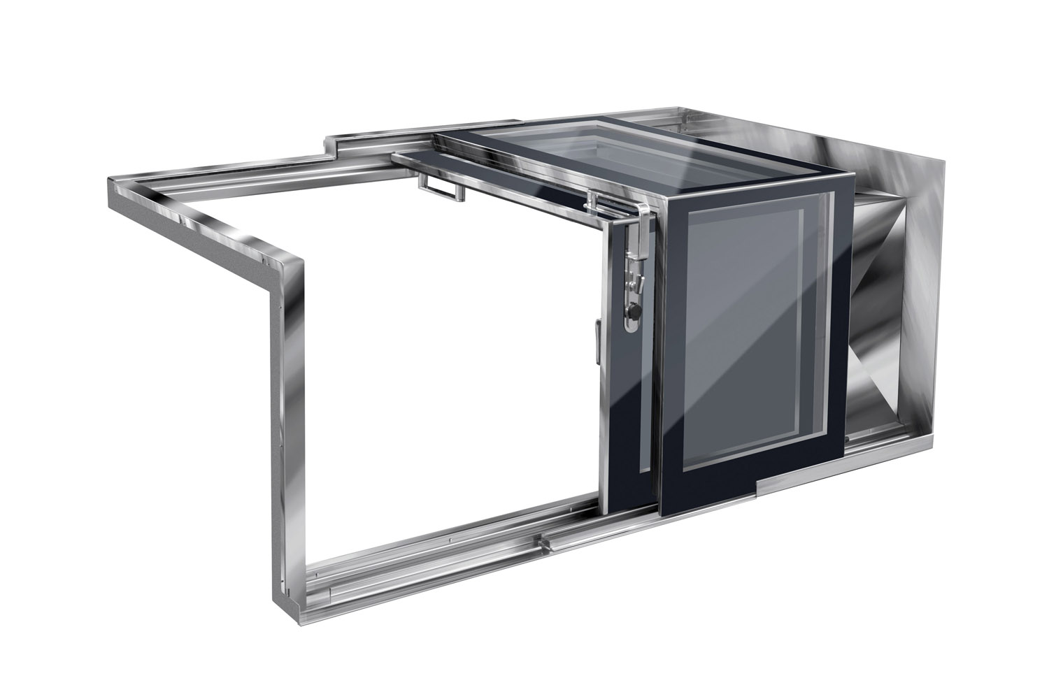 Manual companionway with 2 sliding doors - Devint