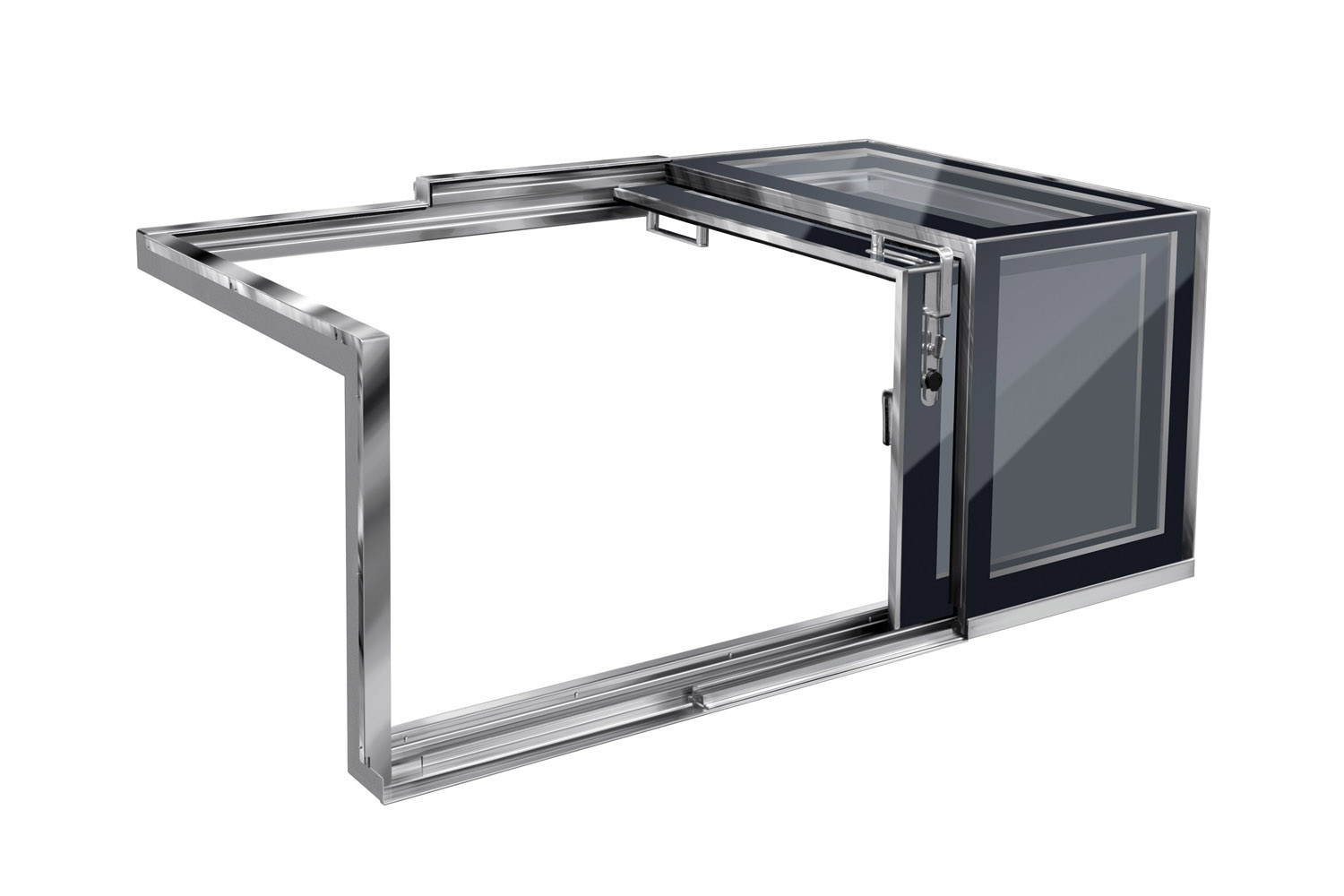 Manual companionway with 2 sliding doors - Devint