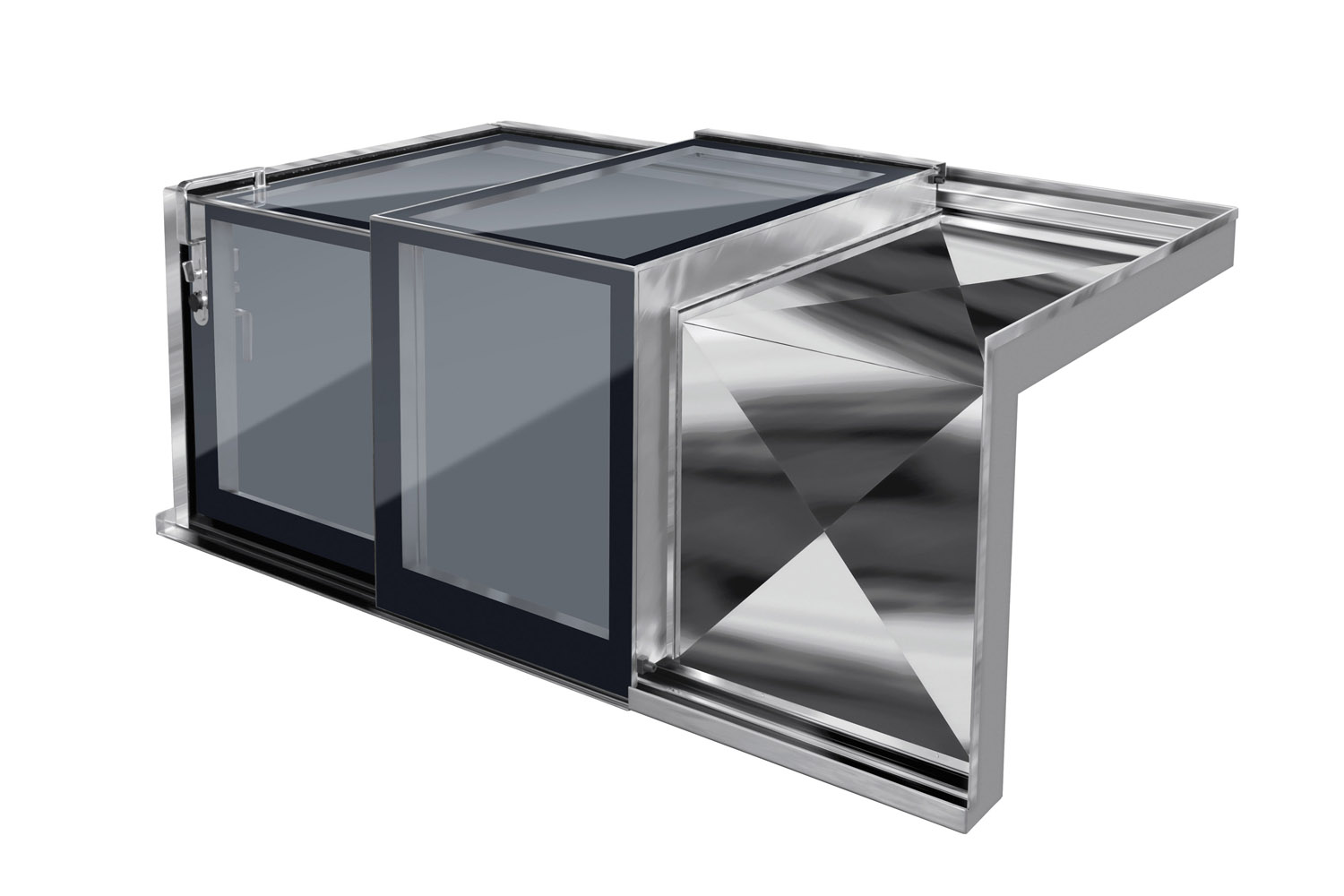Manual companionway with 2 sliding doors - Devint
